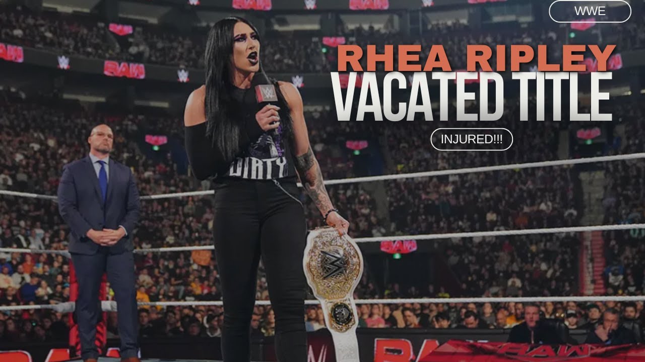Rhea Ripley Forced To Relinquish Women's Title After Devastating Injury ...