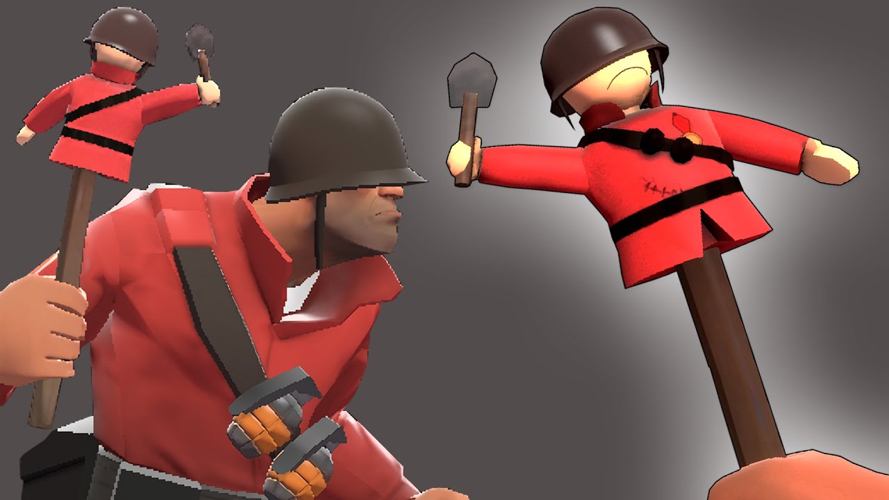Tf2 Soldier has a Puppet friend - YouTube