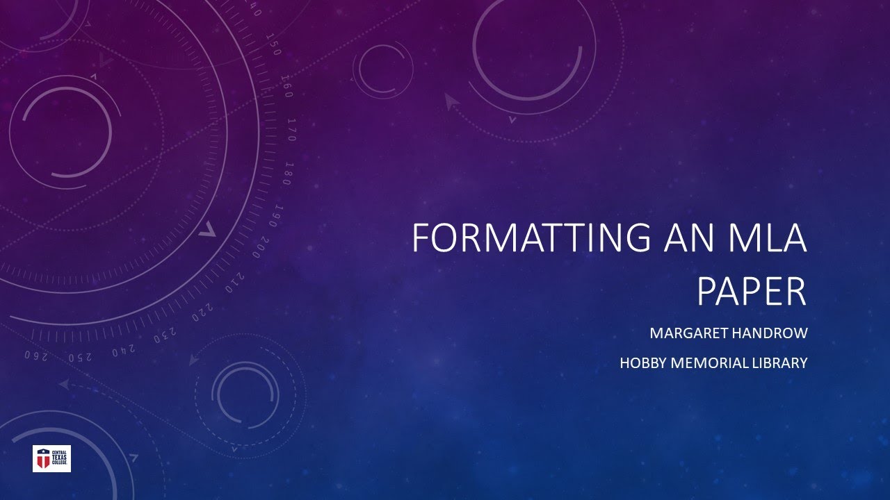 Formatting MLA Paper 2024 - YouTube