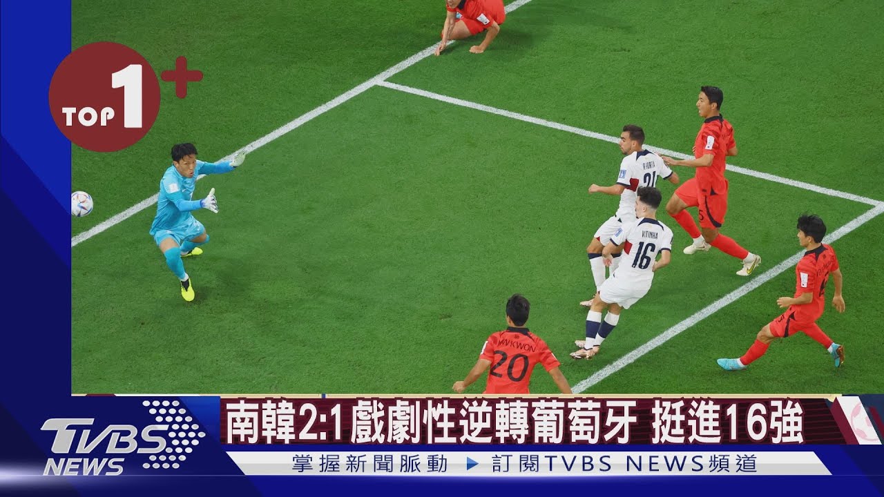【每日必看】南韓2:1戲劇性逆轉葡萄牙 挺進16強｜TVBS新聞@internationalNewsplus - YouTube