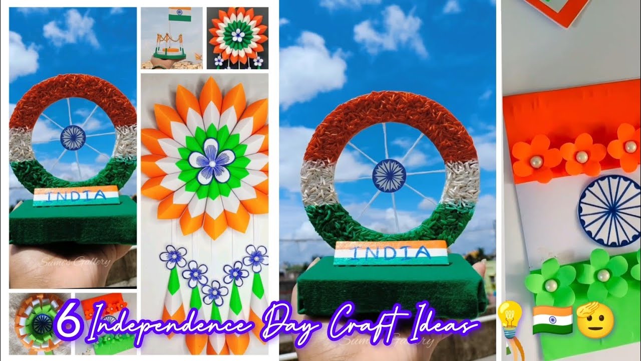 6 Independence Day Craft Ideas 💡|| School Project Craft Ideas 🇮🇳# ...