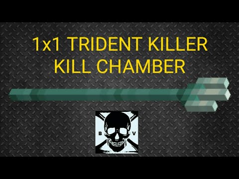 1x1 trident killer kill chamber tutorial #Minecraft #Bedrock #MCPE #PS4 ...