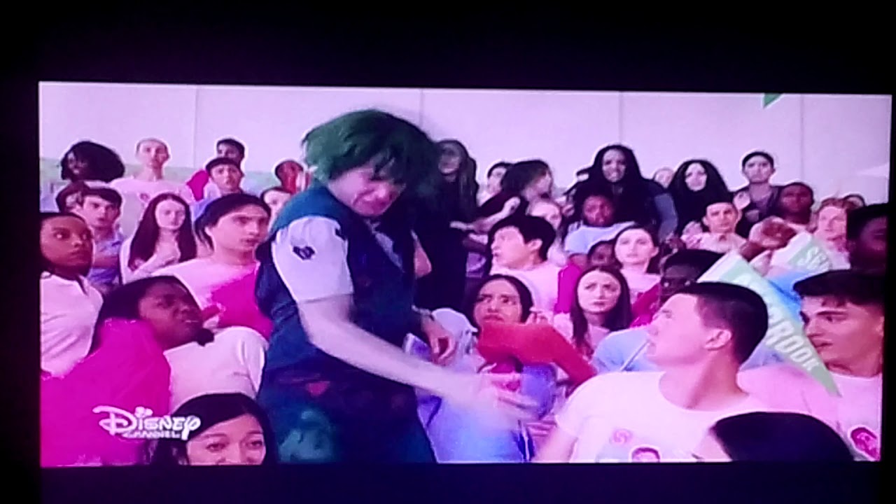 Zed saves Addison at the Pep Rally (clip from Zombies) - YouTube