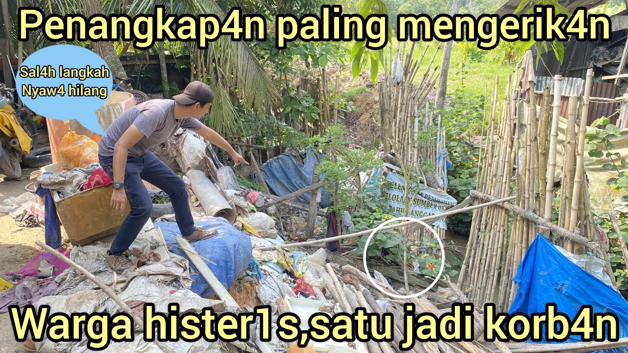 WARGA PADA HISTER1S KETIKA PENANGKAP4N ULAR TIUNG KEN4 GIG1T DI LUTUT ...