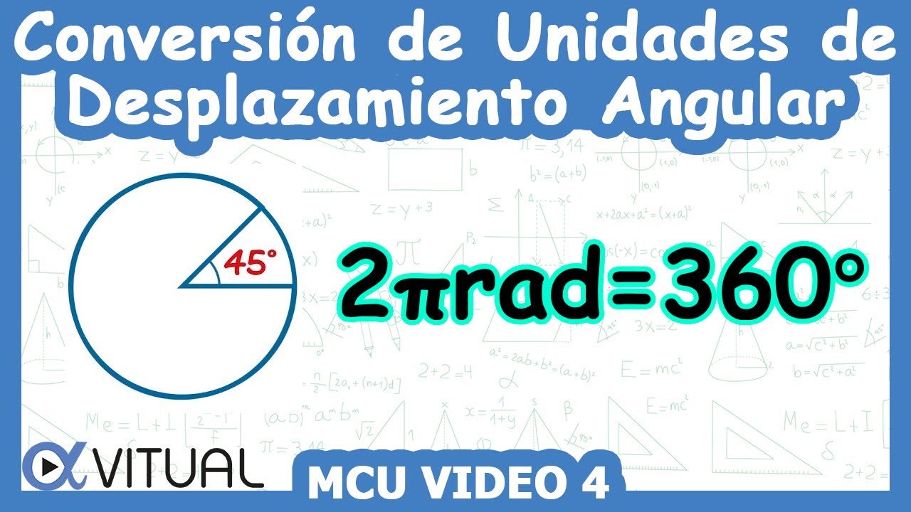 🎡 Conversión de Unidades de Desplazamiento Angular | MCU Video 4 - YouTube