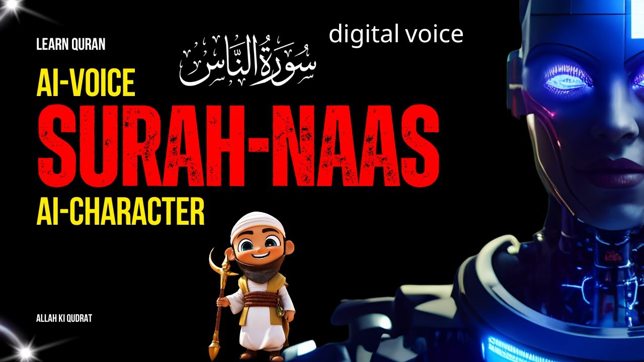 Surah AL Naas recited by AI Character I Recite Quran by AI I Digital ...