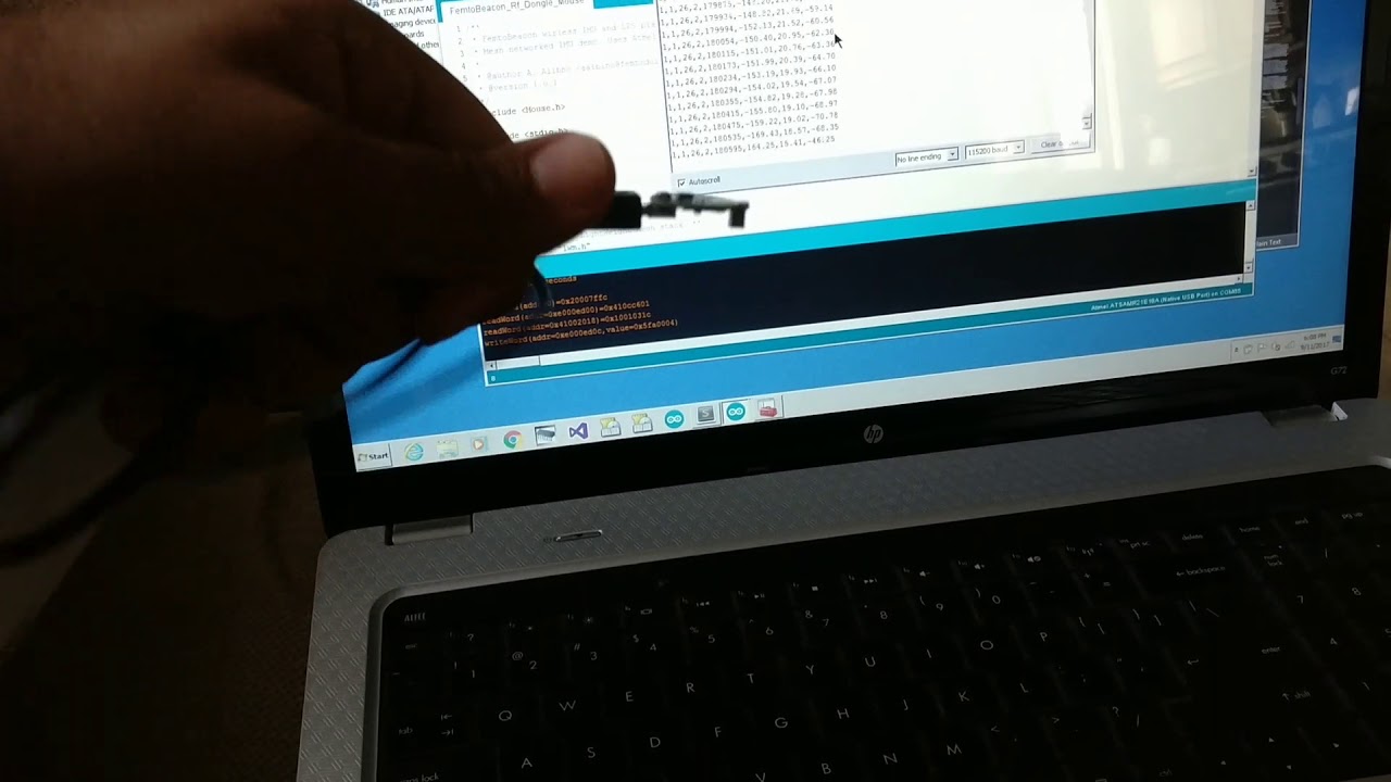 FemtoBeacon as wireless HID Mouse device - YouTube