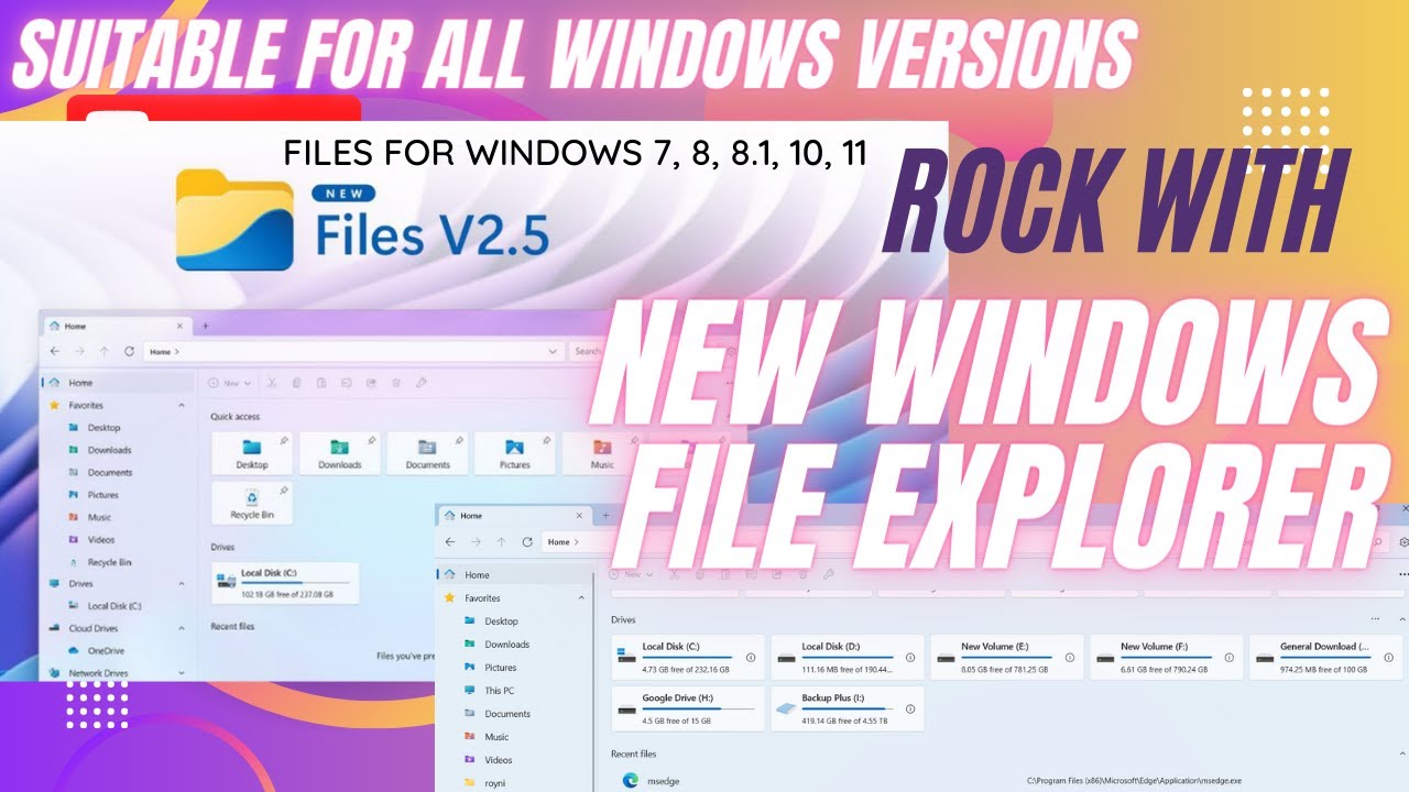 Rock with New Alternate File Explorer in windows 7, 8, 10 and 11 - YouTube
