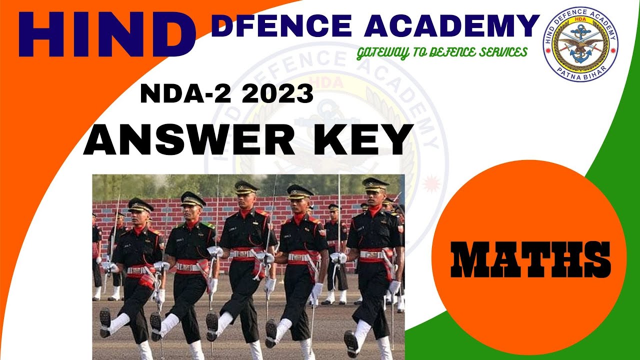 NDA -2 2023 Answer key Maths || sabse pahle @HINDDEFENCEACADEMY - YouTube