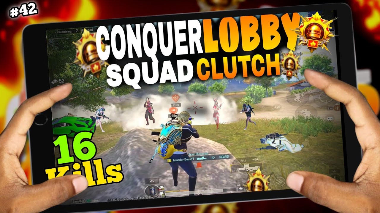 3.5 UPDATE CONQUER LOBBY SQUAD CLUTCH GAMEPLAY//#bgmi #pubgmobile # ...