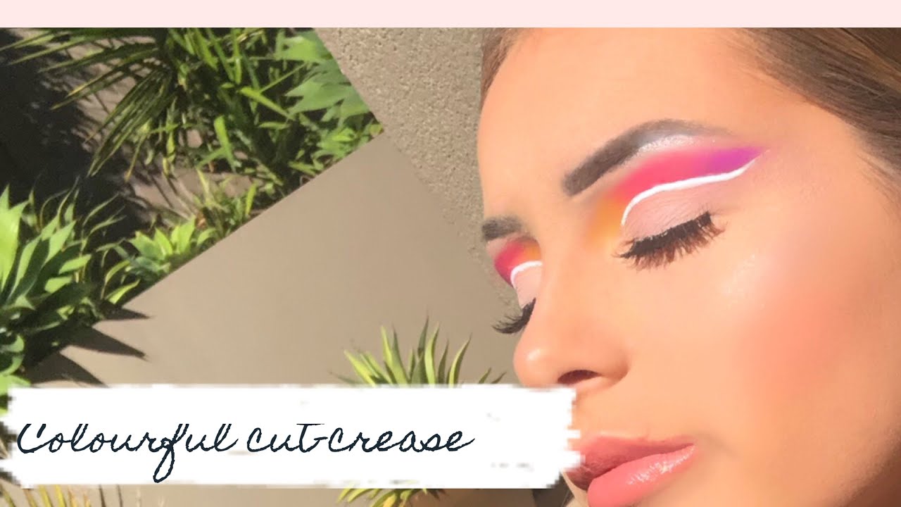 Colourful Cut Crease | Makeup Tutorial - YouTube