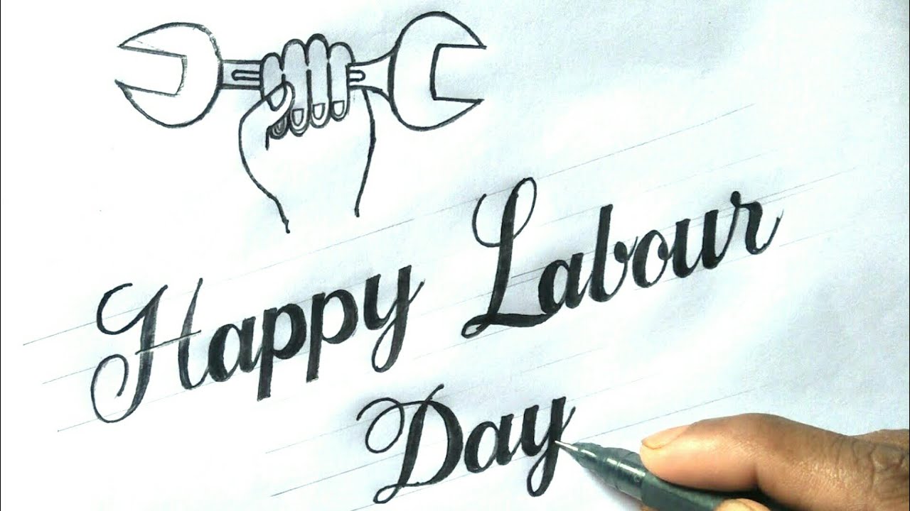 How to write Happy Labour Day| Happy Labour Day 2021 | Happy Labour Day ...