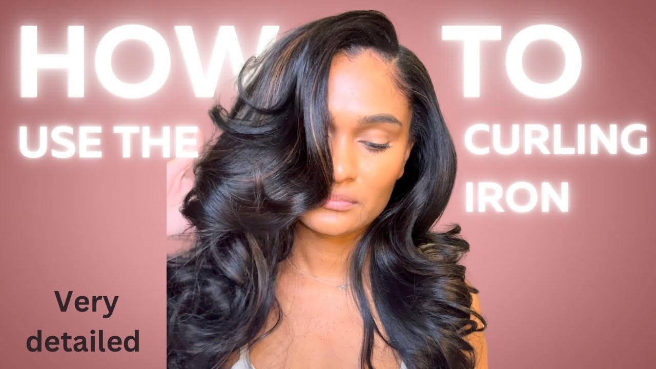 How to curl with a curling iron | very detailed | wig edition | step by ...