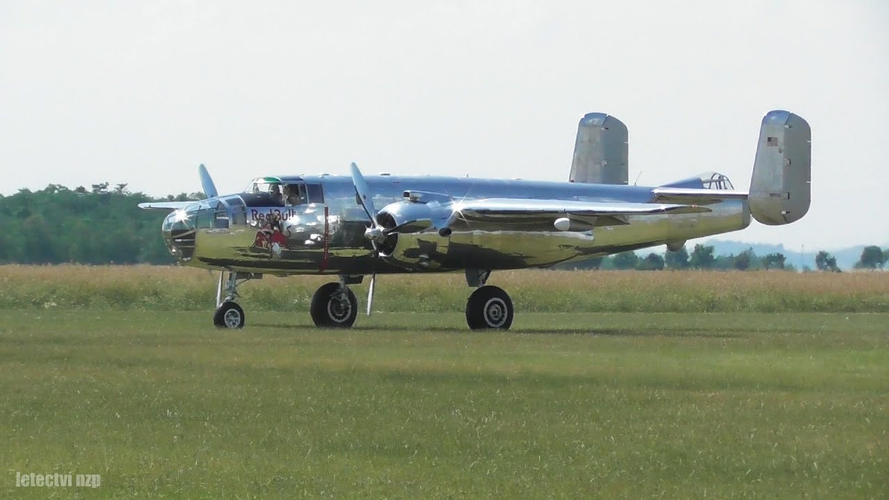 North American B-25 Mitchell | Airshow Roudnice nad Labem 2022 - YouTube