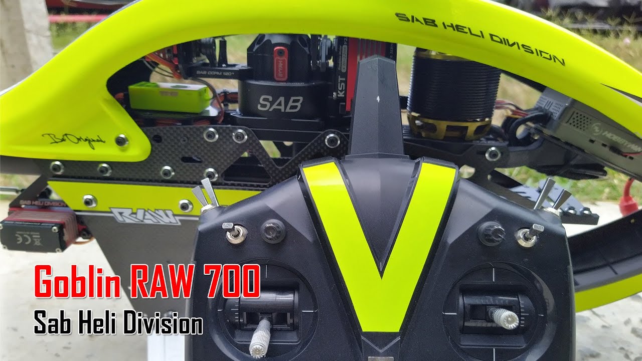 The new Goblin RAW 700 size by SAB Heli Division - YouTube