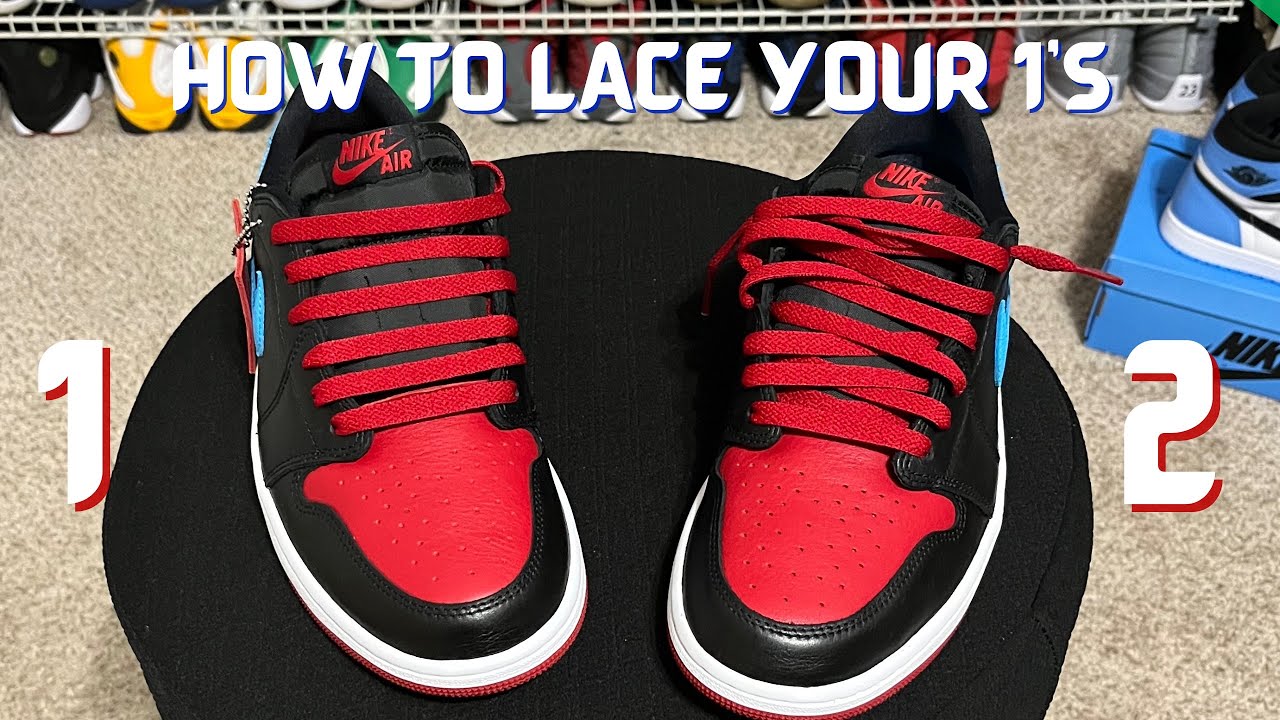 HOW TO LACE NIKE AIR JORDAN LOWS LOOSELY (THE BEST WAY) - YouTube