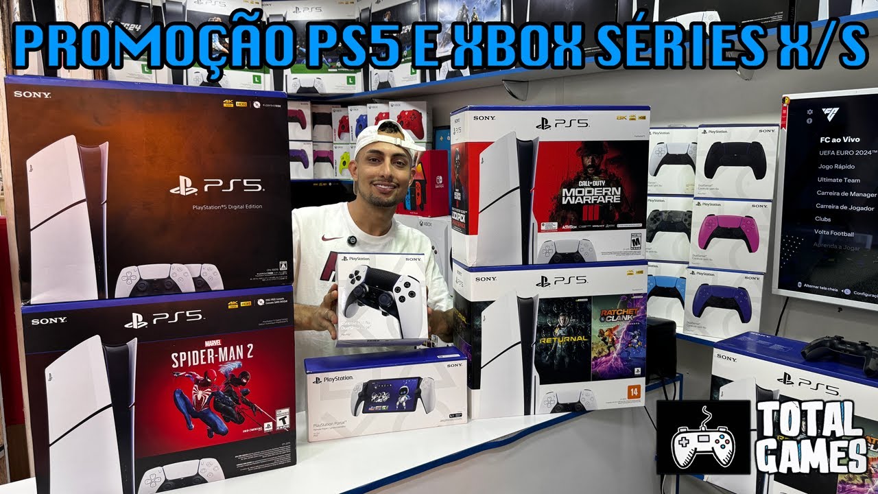 PS5 E XBOX SÉRIES S/X NA PROMOÇÃO QUE VOCÊ NUNCA VIU! TOTAL GAMES SANTA ...