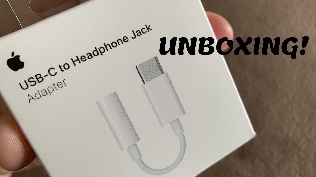 Apple USB C to Headphone Jack Audio Adaptor, Unboxing - YouTube