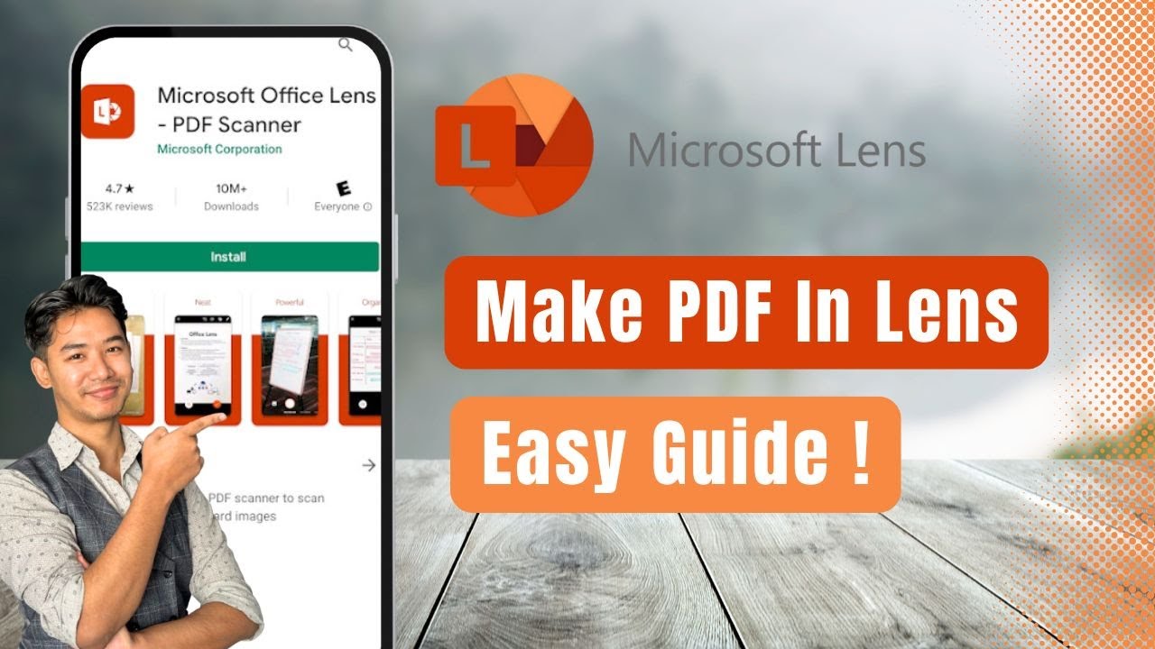 How to Make PDF in Microsoft Lens ! - YouTube