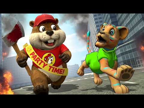 Don't TRUST the BEAVERS in GMOD... (Escape from Buc-ees)