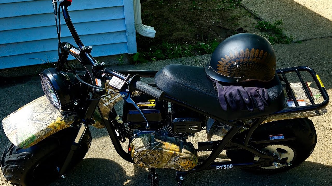 Taking The RT-200 Mini Bike For A Ride - YouTube