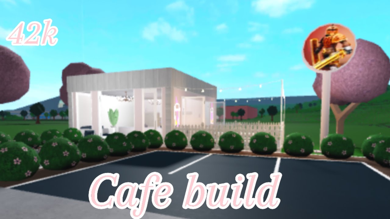 Cafe build (bloxburg) 42k - YouTube
