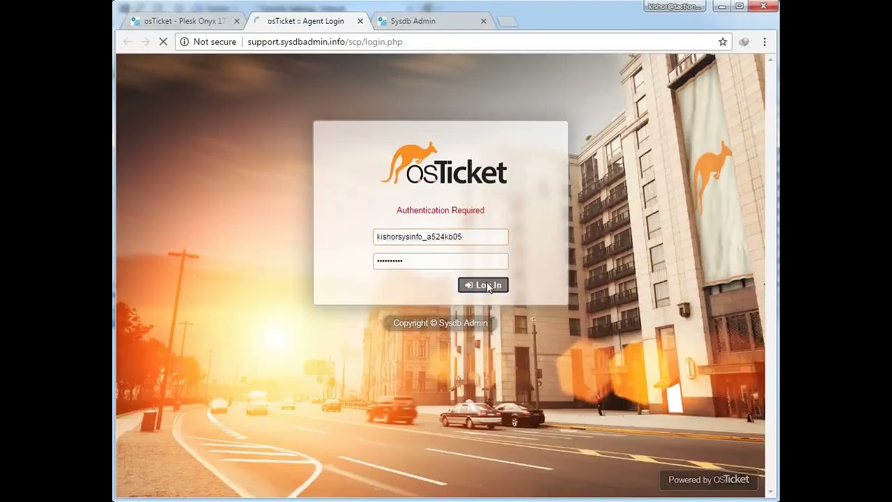 How to install osTicket on Plesk Panel IT support ticket system - YouTube
