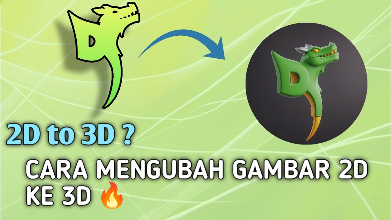 GRATIS ! - CARA MENGUBAH GAMBAR 2D MENJADI GAMBAR 3D TERBARU - YouTube