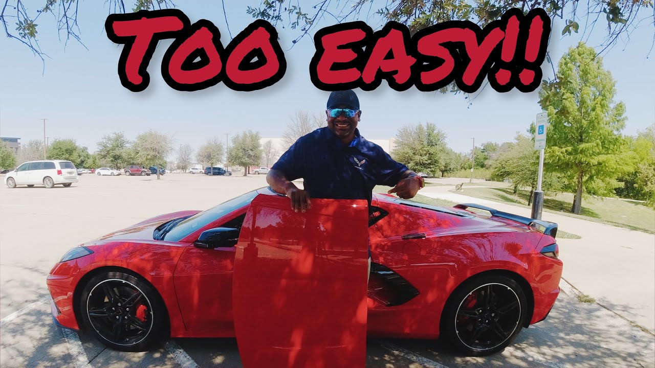 How To Remove And Install The Corvette C8 Stingray Coupe Roof!! - YouTube