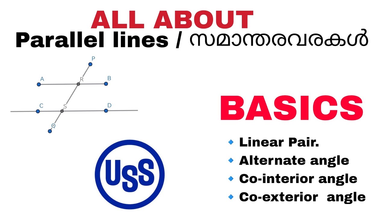 Unit 1 Parallel lines BASIC portion for USS / മനസിലാക്കി ഇരിക്കണം ...
