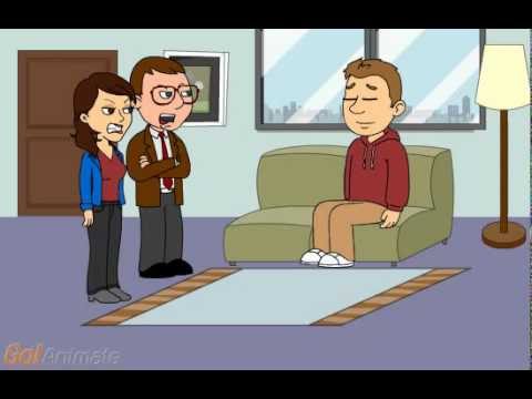 Andrew gets grounded for getting a F from school - YouTube
