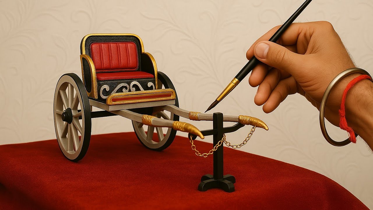 How To Make Horse Cart | Cardboard DIY | Miniature Scene - YouTube