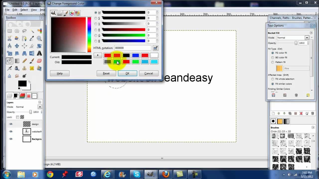 How to make easy logos using GIMP. Beginner tutorial. Customize word ...