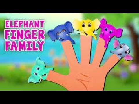 Elephant finger family and other popular rhymes - kids Rhymes song # ...