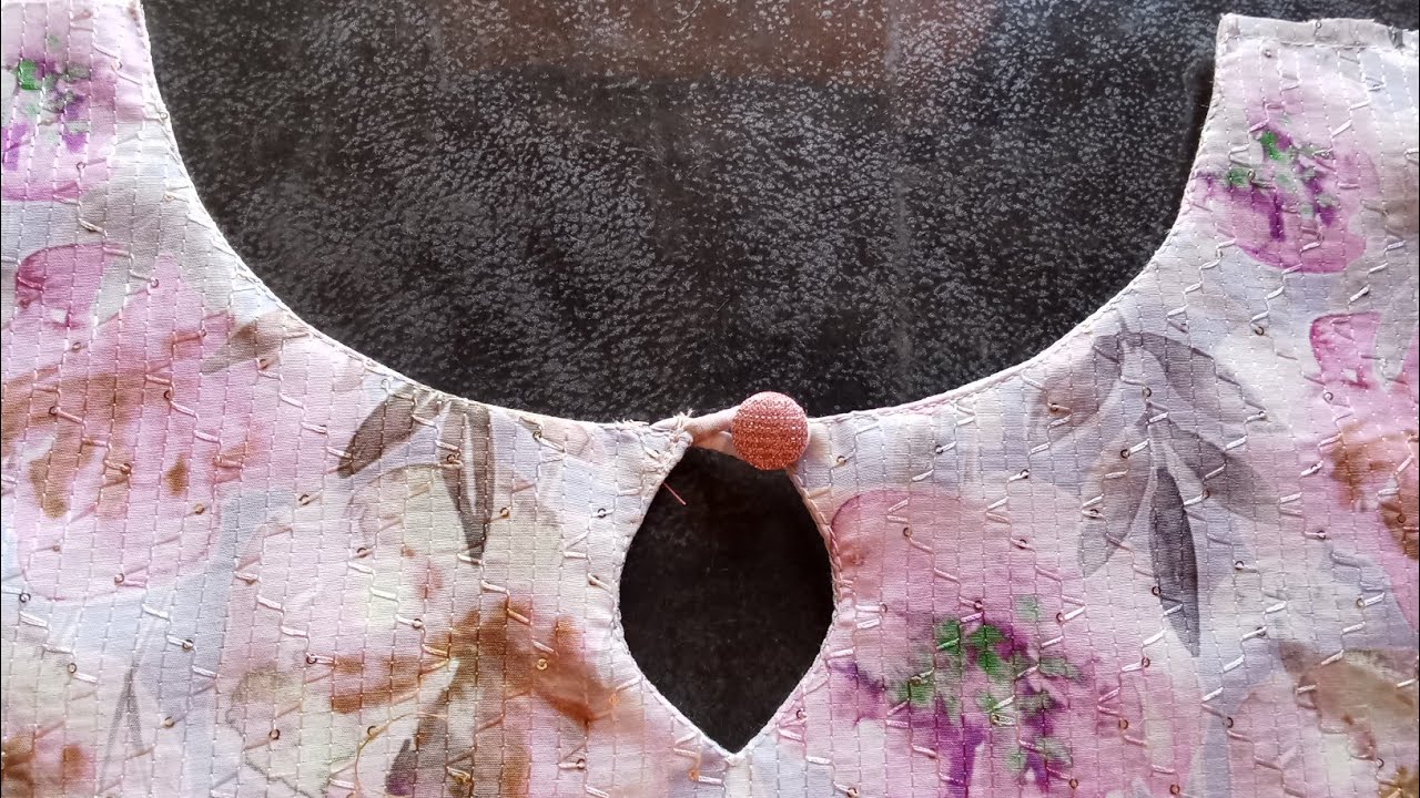 dress neck design//dress neck design cutting and stitching - YouTube