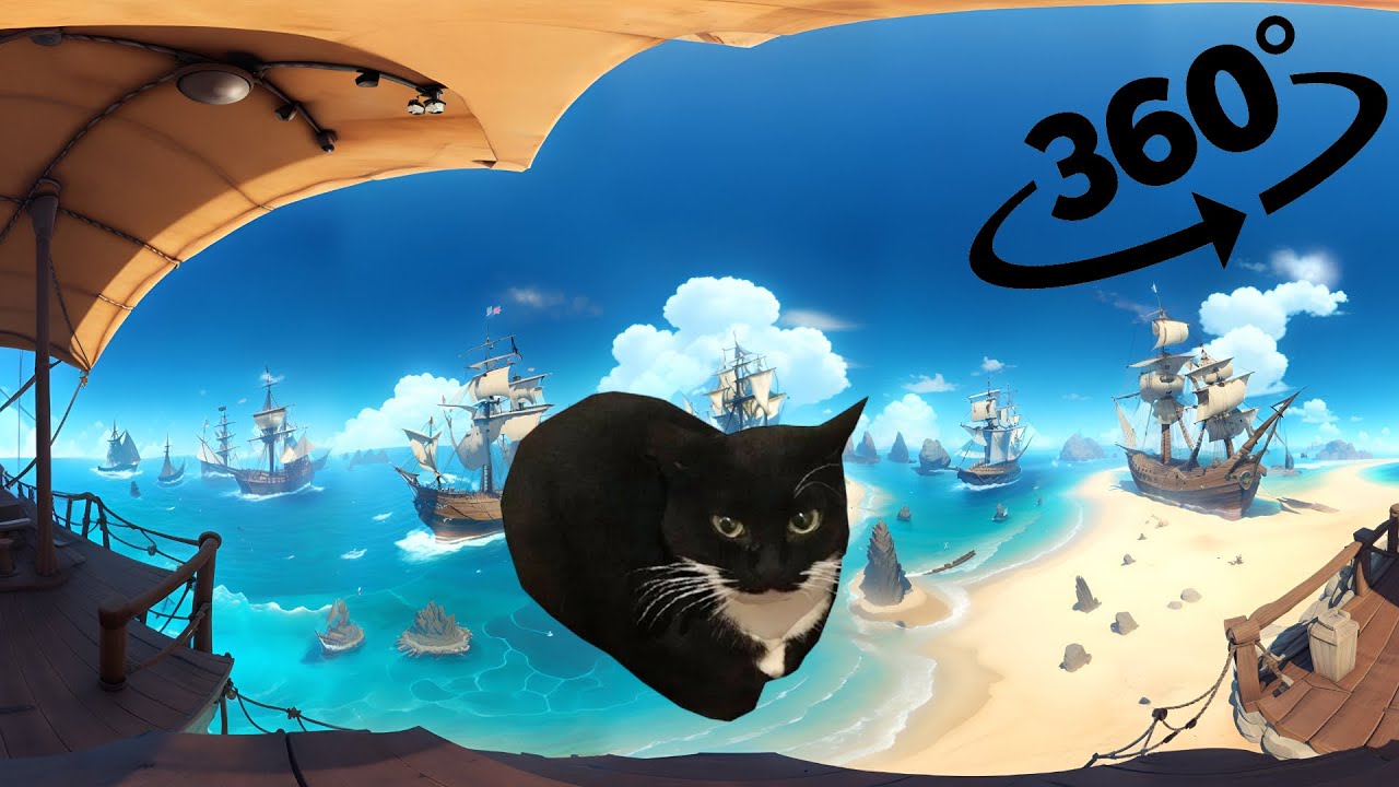 Maxwell The Cat 360° - ON A PIRATE SHIP | VR/360 VIDEO IN 4K - YouTube
