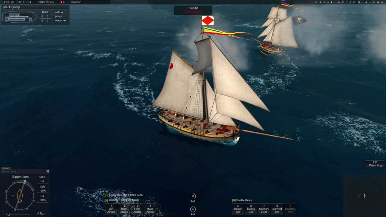 Naval Action - Basic Cutter mission example - YouTube