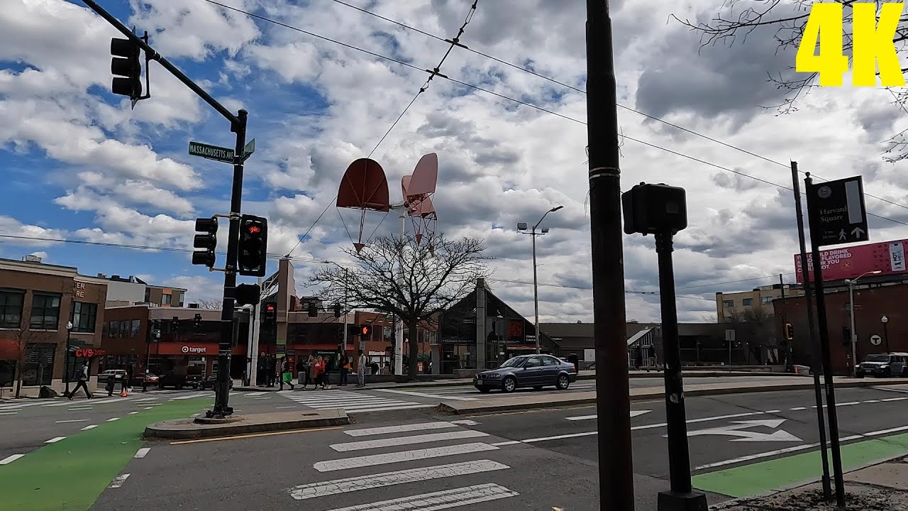 4K Walk in Massachusetts - Porter Square - YouTube