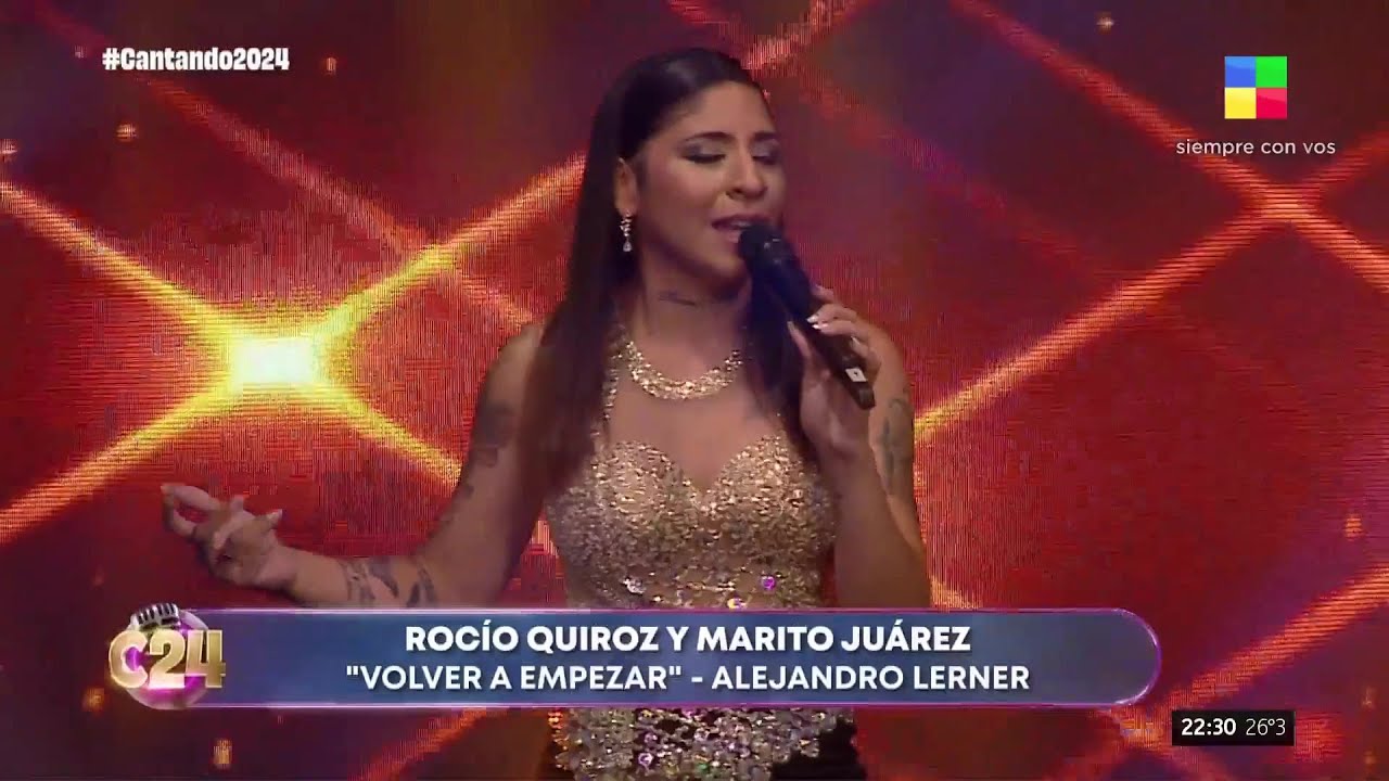 ROCÍO QUIROZ, y Mónica Sanmartano EMOCIONARON con "Volver a empezar" de LERNER - YouTube