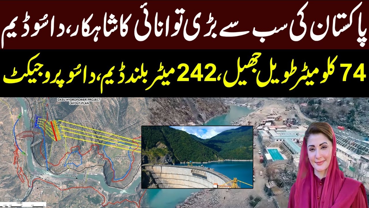 Pakistan’s Mega Dasu Hydro Project 4320MW | Record-Breaking Dam & Sky ...