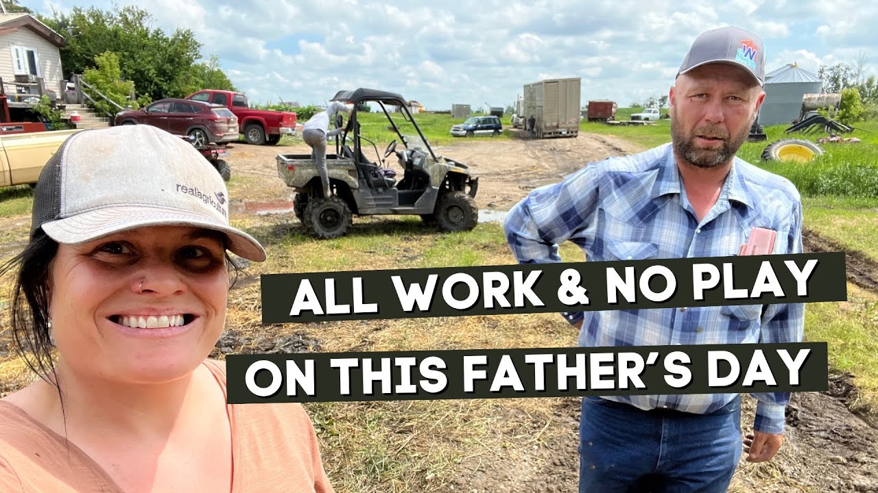 A real ranchy Father’s Day unloading cattle! - YouTube