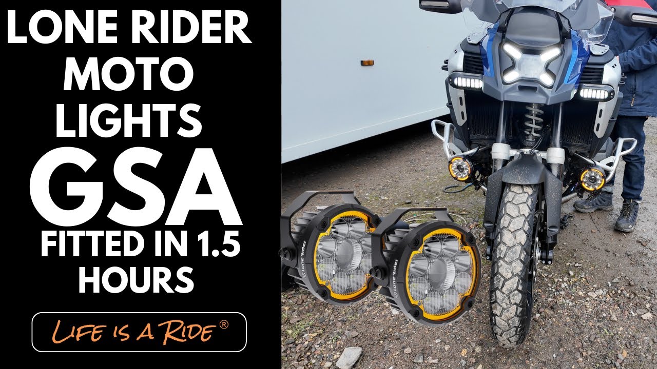 How to Install Lone Rider Moto Lights on BMW GSA | 1300 GSA - YouTube