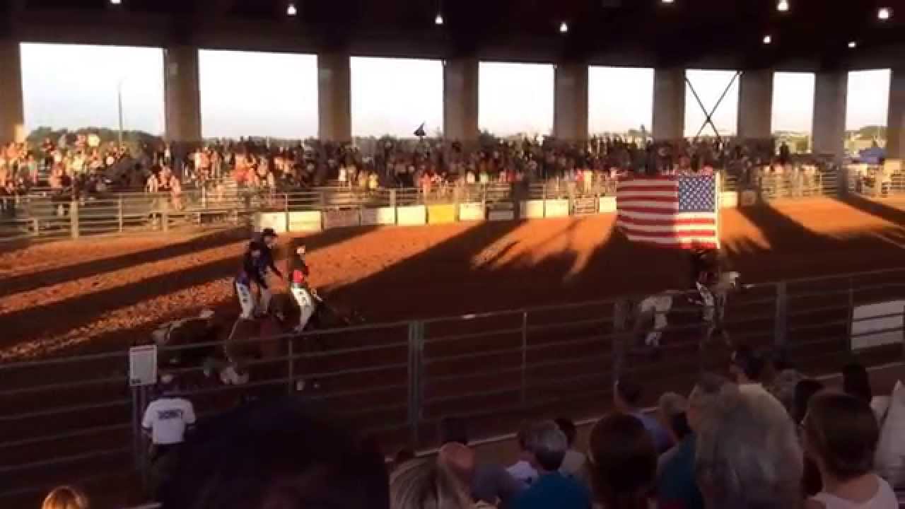 Taylor rodeo national anthem 2015 | lone star cowgirls - YouTube