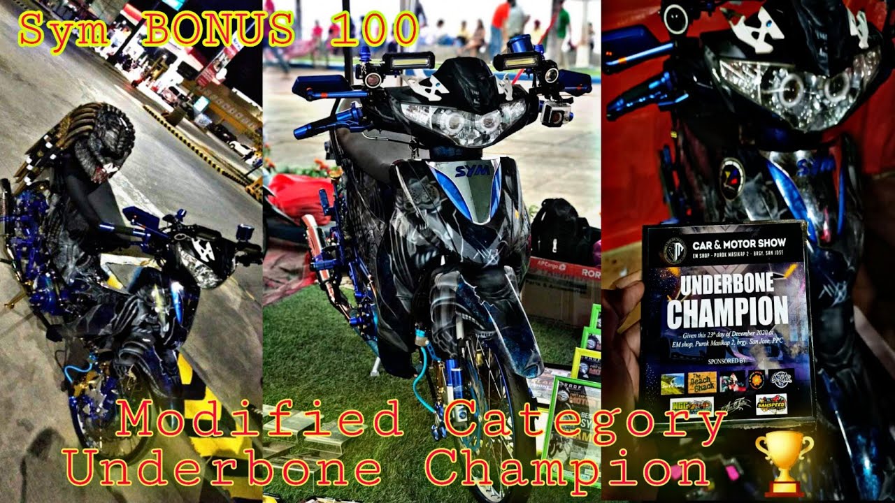 SYM Bonus 100 "8 Times UNDERBONE CHAMPION 🏆" Best Of Show Underbone 🏆🏆 ...