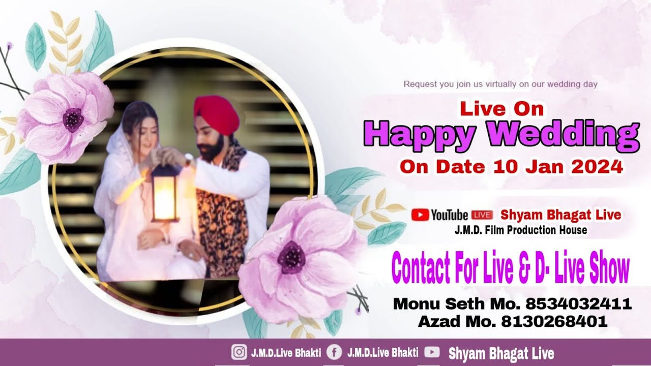 🔴 Live_ Happy Wedding ON Date 10 Jan 2024 Delhi #wedding # ...