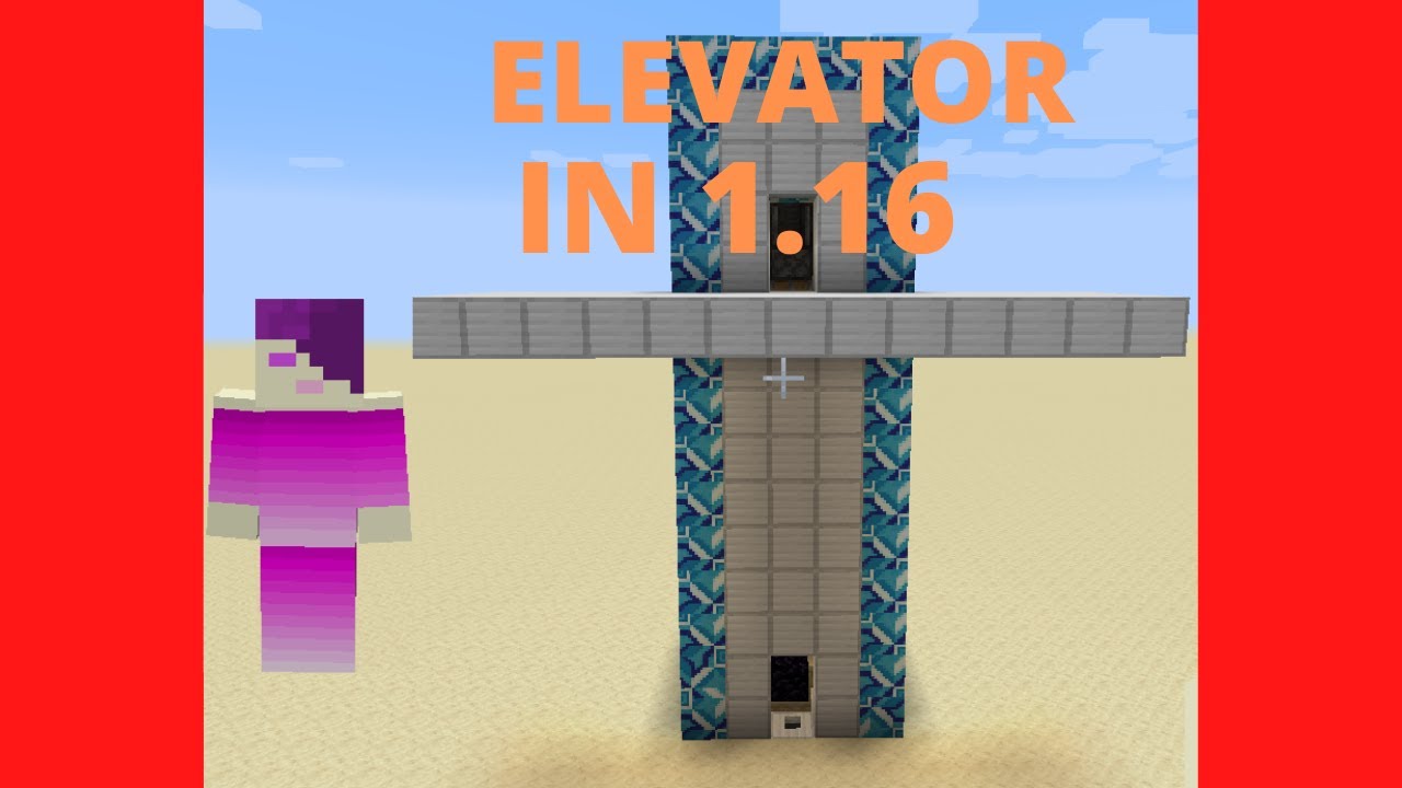 Minecraft Elevator 1.16! Easy to make compact design! - YouTube