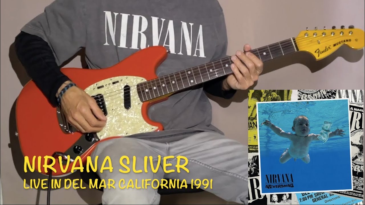 Nirvana - Sliver (Guitar Cover) - Live In Del Mar - YouTube
