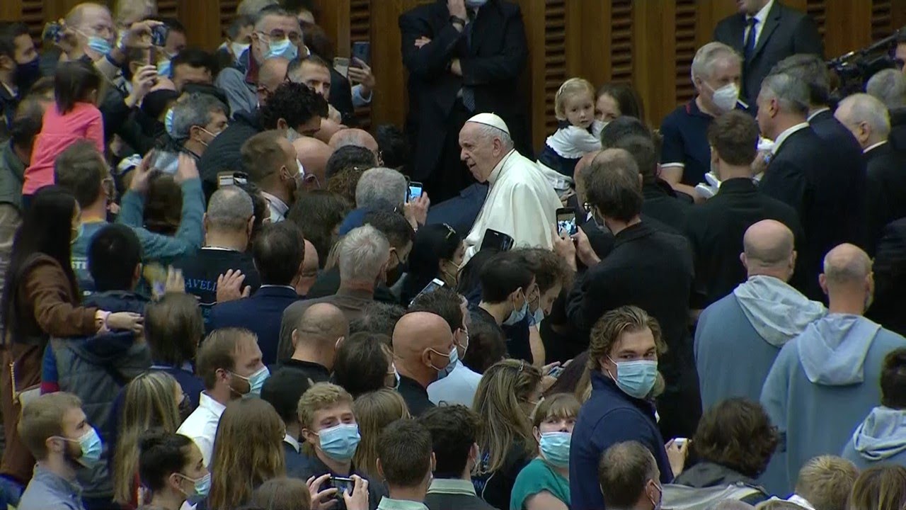 General Audience with Pope Francis, from the Paul VI Audience Hall ...