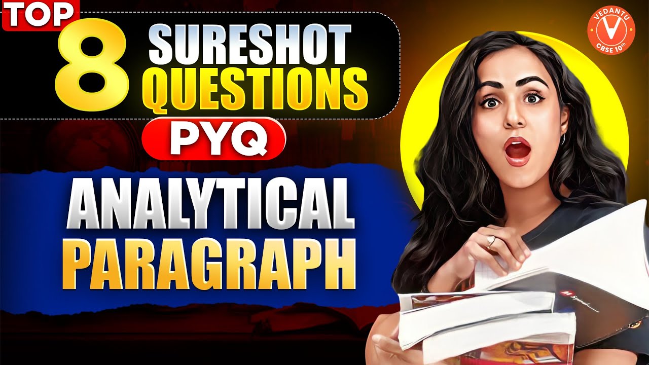 Analytical Paragraph Class 10 English | Top 8 Sure Shot PYQs 🎯 ...