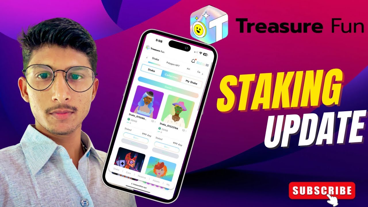 Treasure Fun Update ‼️withdrawal Start ‼️ How to stake NFT🤔⁉️Full ...
